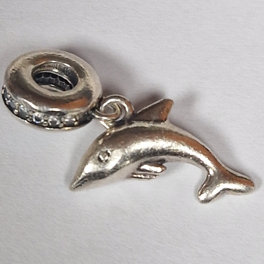 Pre-owned Pandora Playful Dolphin Charm - Own4Less